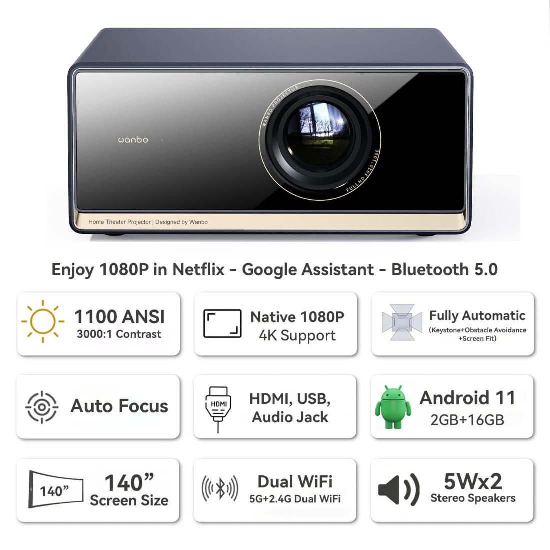 Wanbo X5 Pro Official Google Android 11